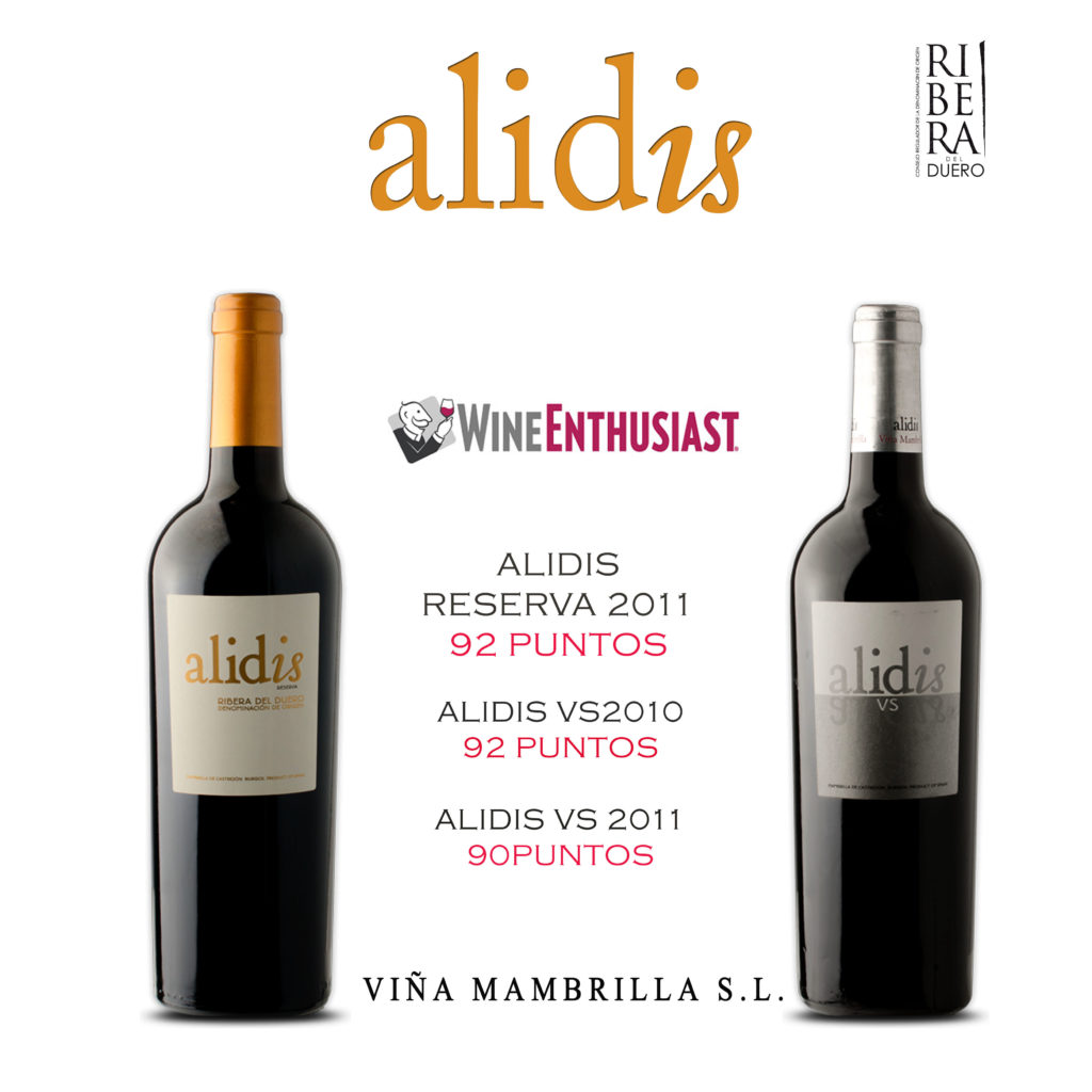 Wine Enthusiast last reviews for Alidis Wines » Viña Mambrilla